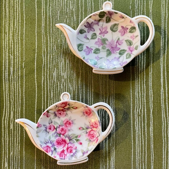 Lefton | Dining | Lefton China Tea Bag Holders Vintage Japan | Poshmark